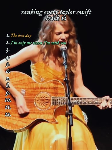 Saw @makingswiftory⸆⸉ do this with track 11’s so i thought i’d rank each track from 12-1!! So this is part 1. :) #fyp #taylorswift #ranking #viral #fypシ