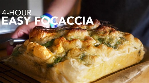Easy 4-Hour Focaccia Bread – Crispy, Fluffy, and Foolproof