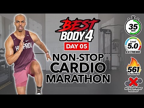 35 MIN NON-STOP Indoor 5K Cardio Running Workout (BURN 500 CALORIES)