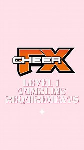 Level One Tryout Prep ✨ Here’s a look at the required tumble skills for level one! Contact us if you have any questions! | Cheer FX