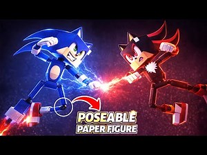 Custom articulated Sonic figure - full build process