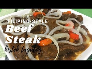 BEEF STEAK Filipino Style | Bistek Tagalog | Easy Beef Recipe