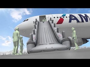 Deploying Plane Evacuation Slide!😯