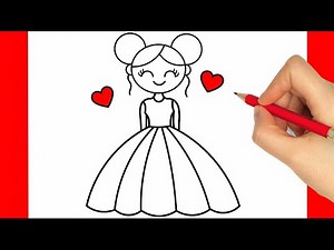 How to Draw a Cute Doll Girl | Easy Drawing Tutorial for Beginners