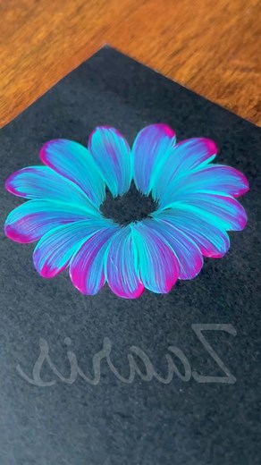 3.2M views · 46K reactions | 冀冀 Quick and easy flower painting, with a round brush 6, using double loading technique 冀冀 #brushstrokes #easypainting #flowers #painting #reelsviralvideo #doubleloading #paintingtechniques | Zaaris | Facebook