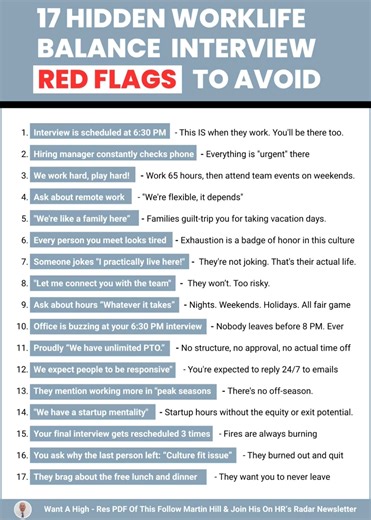 20K views · 57 reactions | #worklifebalance #worklife #redflag #interview #company #organization #employment #professional #employers #employees #jobs #work #careers | HR & IR Academy | Facebook