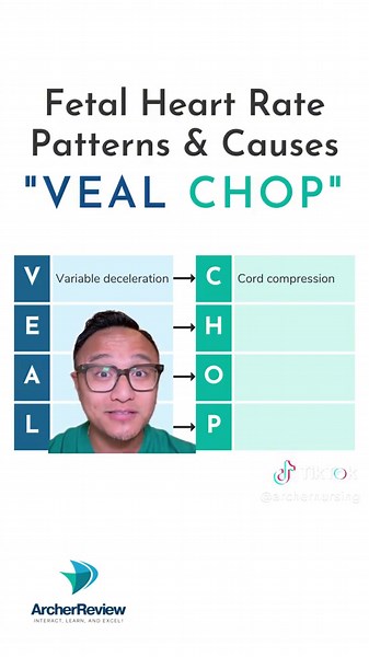 There are many potential labor and delivery complications, and they all have one thing in common - they can affect the baby's heart rate. This is one of the reasons why we monitor the fetal heart rate so closely! So, when you notice a change - what do you do?! You first have to know what's causing the change.... so remember VEAL 👉 CHOP! #nclex #nclexrn #nursingstudents #futurenurse #nclextips #laboranddelivery