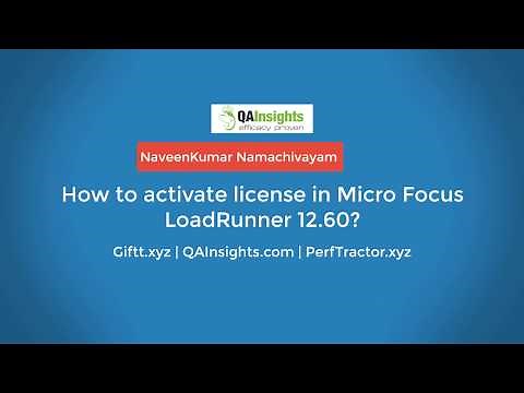 How to activate license in LoadRunner 12.60