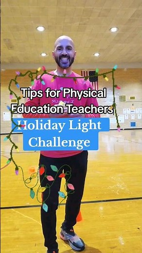 "Holiday Light Challenge" Classic cooperative winter game! #physicaleducation #physed #pe #shorts
