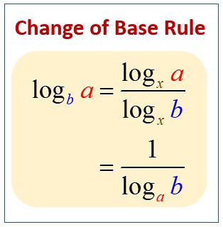 Change of Base Log Equations (examples, solutions, videos, worksheets, games, activities)