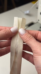 This is my go-to double-folded finish for fabric straps and binding ends ✨ Clean, strong, and super easy to sew. #sewingtips #sewingforbeginners #sewingmadeeasy #easysewing #sewinglessons | Taroneh Dorodi