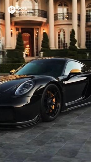 Black and Gold Porsche 911 GT1 3.2L Flat 6 Engine Twin Turbo #shorts