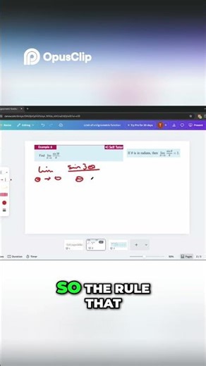 Limit of Sine Theta Over Theta Calculus Rule Explained #maths #exam #functionarguments #IB #gcse