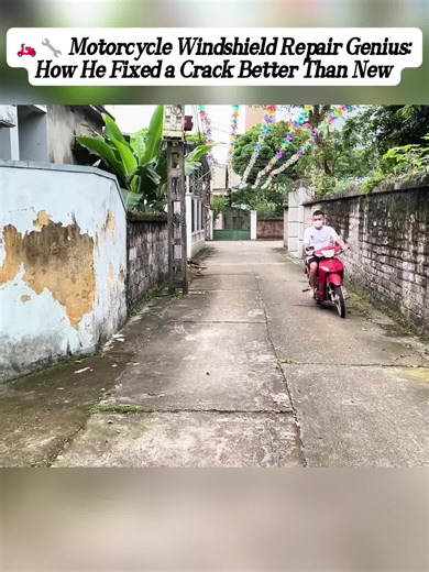 #MotorcycleRepair #DIYFix #WindshieldRepair #HandymanSkills #foryoupage