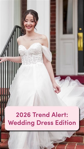 Walk into 2026 with elegance and style! Discover the latest wedding dress trends that redefine romance and sophistication. Which is your favorite look? 💍👗 ✨ | George Street Photo & Video
