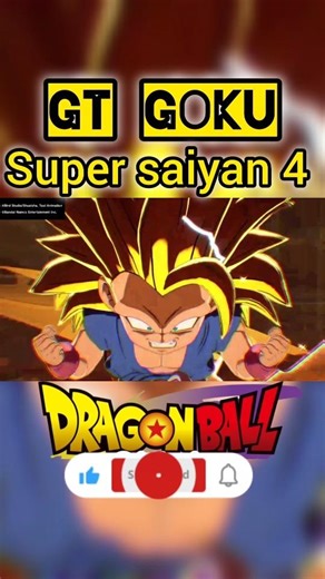 GT GOKU SUPER SAIYAN 4 || POWER TRANSFORMATION || #ps5 #goku #dragonballgames