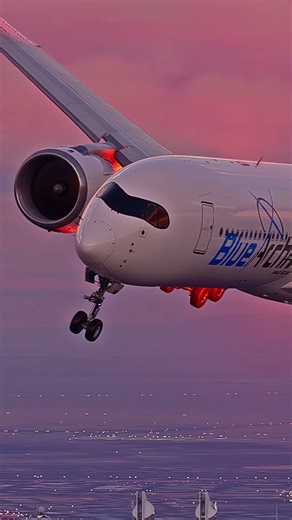 Blue Archive A350 Flying Over Dubai 🌆✈️ | Anime Livery Sky View #shorts