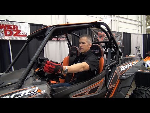 Polaris RZR 1000XP Mirror Kit install tutorial at the Toronto Snowmobile ATV and Power Sports Show!