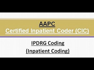 IPDRG Coding - Inpatient Coding