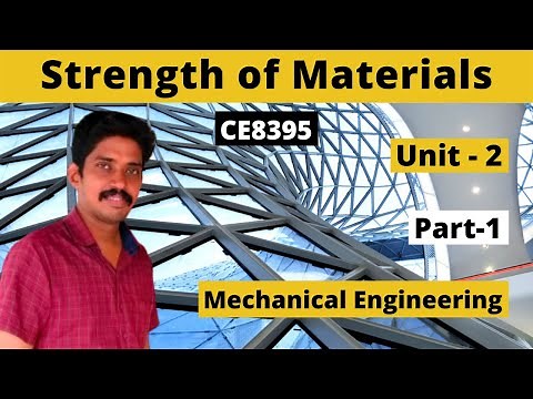 Strength of Materials for Mechanical Engineers| SOM| CE8395| Unit-2| Mech