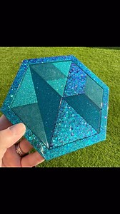 I am still in love with making these puzzles! I’ve gone for teals and green/blues in this one and a mix between glitters and plains!! All my products including the gorgeous resin are from @just4youonlineuk and @createandbloomcrafts #resin #resinpuzzle #resintangram #resinpuzzles #resingame #travelgame #teal #green #blue #glitter #sunshine #resinpour #resinpouring #puzzle #tangram #handmade #handmadeuk #handmadewales | The Resin Rainbow