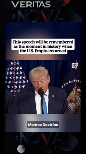 🇺🇸 Donald Trump revives old language of dominance — invoking power, control, and a modern echo of the Monroe Doctrine. #usa #trump #potus #geopolitics #europe