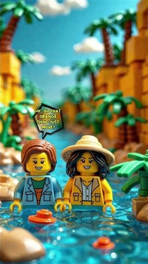 LEGO Explorers Discover the River of Chaos! 🌊😂 | Funniest LEGO Adventure Ever! #shorts