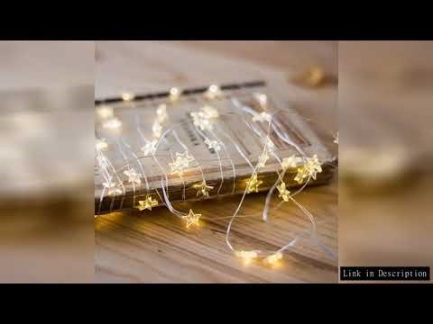 LED Fairy Light String Star Snowflake Pendants Garland Lights Bedroom Outdoor Garden Wedding Party C