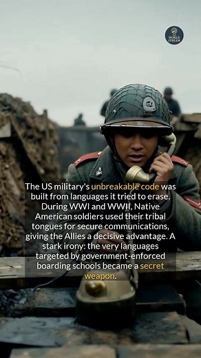 3.3K views | Native American Code Talkers used their languages to create unbreakable codes during both World Wars. #history #nativeamerican #wwi #wwii | The World Stream | Facebook