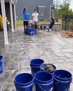 And the award for next level patio games goes to this squad.🏅​ 📷 IG: joshwheeler7 | Lowe's Home Improvement