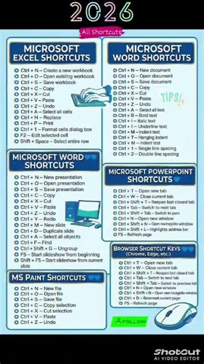2026 Advance computer short key #excel #computer #exceltricks #computereducation