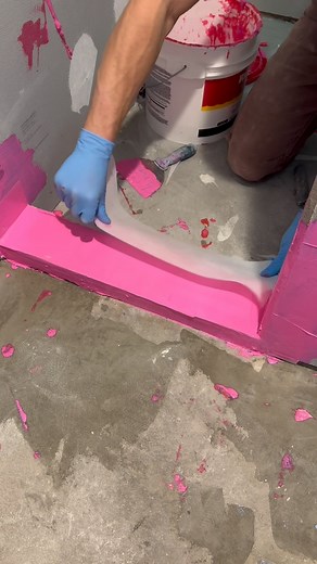 Keifer Kelson | Shower Curb. Best part about working on my own house is trying new techniques 🤙 This is probably gonna trigger some tile boys. It honestly... | Instagram