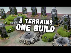 Craft Fantastic Tabletop Terrain: Stones, Craters, Hills