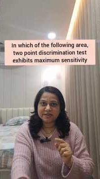 Two Point Discrimination #neetpg #inicet #fmge #viral #fypシ
