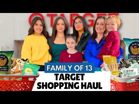TARGET RUN for a Family of 13 | New Finds
