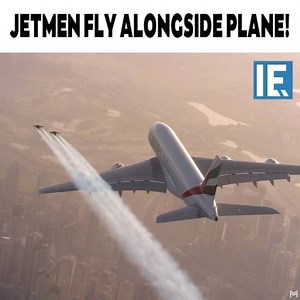 1.1M views · 10K reactions | Jetmen fly alongside plane  | Interesting Engineering | Facebook