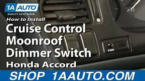 How To Replace Cruise ControlMoonroof Switch 1994-97 Honda Accord
