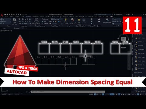AutoCAD How To Make Dimension Spacing Equal