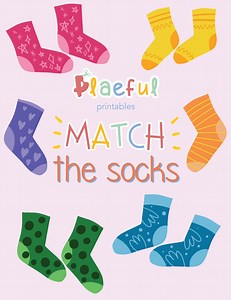 Match the Socks Activity, Color Matching Preschool Printable, Preschool Learning, Kid Learning Printable, Montessori Printable - Etsy