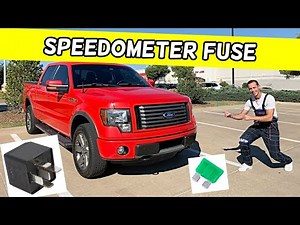 FORD F150 F-150 SPEEDOMETER FUSE LOCATION REPLACEMENT 2014 2013 2012 2011 2010 2009