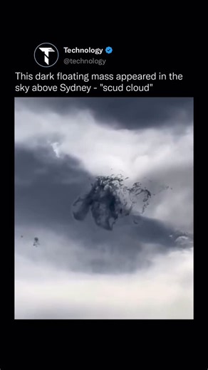 Technology on Instagram: "A scud cloud is a low, detached, and wispy cloud often seen beneath storm clouds, moving rapidly due to strong winds. Unlike funnel clouds, scud clouds are harmless and do not rotate, though they can sometimes be mistaken for tornadoes. They typically form in humid conditions when rising air cools and condenses into visible moisture. via: jonwooden/TikTok #weather #earth #explore #viral #reels"