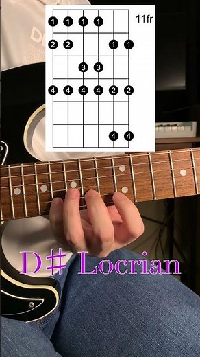 D♯ Locrian | Three Notes Per String #shorts