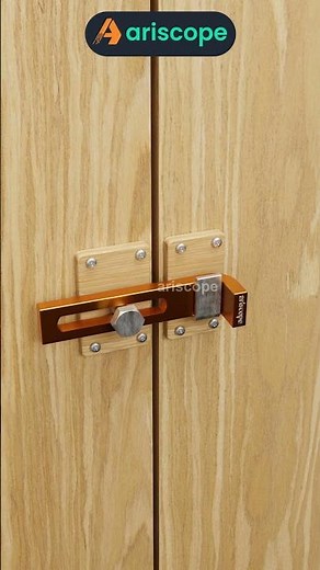 Clever Rotating Metal Latch for Secure Locking #ariscope