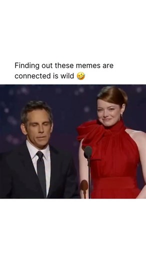 Meme | Funny | Culture on Instagram: "Follow @m3me for best reel content 😂 The viral “get up here, let’s dance” moment traces back to a spontaneous interaction involving Emma Stone at the 2012 Academy Awards, where she playfully called someone onto the stage and shouted the now-iconic line. The moment was completely unscripted, brief, and lighthearted, but its natural charm made it stand out. Years later, that short clip was pulled from the broadcast and transformed into a reusable audio, givin