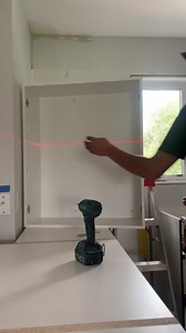 Upper cabinet install! Laser level and STABILA 4’ level are a great combo 👌 | Beaver Creek Customs