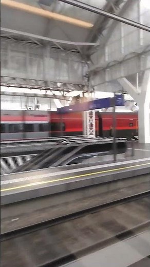 Departing Salzburg onboard Railjet high speed train