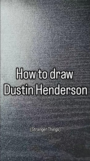 How to draw Dustin Henderson (Stranger things) #howtodraw #strangerthings #dustinhenderson