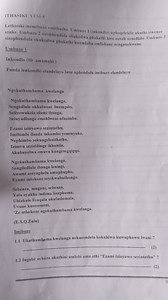 Lethasiki inemibuzo emithathu. Umbuzo I (inkondlo) uphoqelekile... | Filo