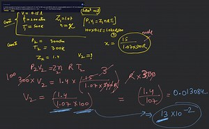 A certain quantity of real gas occupies a volume of 0.15 dm³ at... | Filo