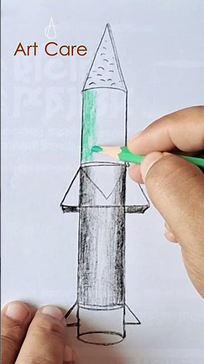 M for Missile Drawing tricks || How to draw Missile || Missile drawing